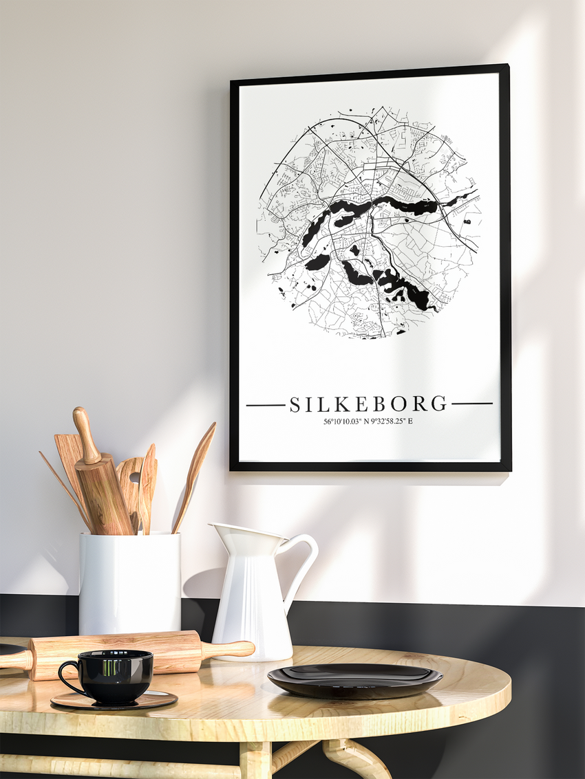 Silkeborg City Map – thyprint